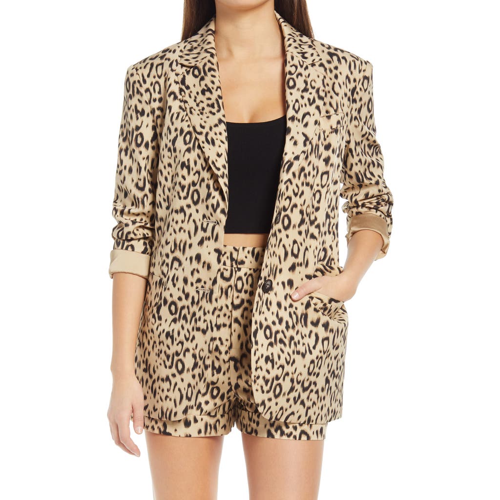 ENDLESS ROSE Endless Rose Animal Print Blazer